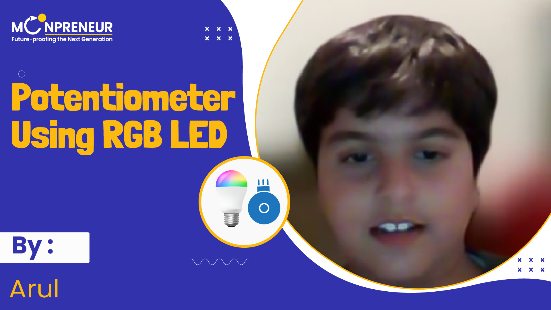 Potentiometer Using RGB LED